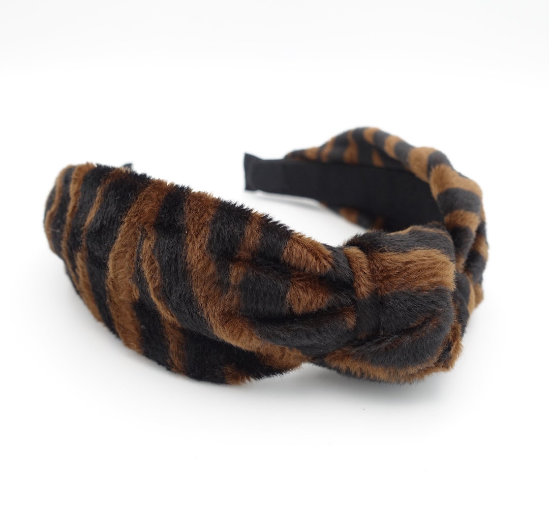 Zebra Knotted Headband Animal Print Pattern Hairband Woman - Etsy