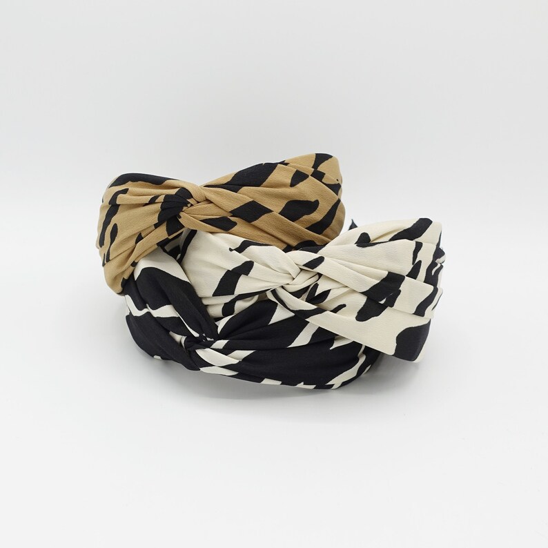 Zebra Print Cross Headband Stylish Hairband for Women - Etsy