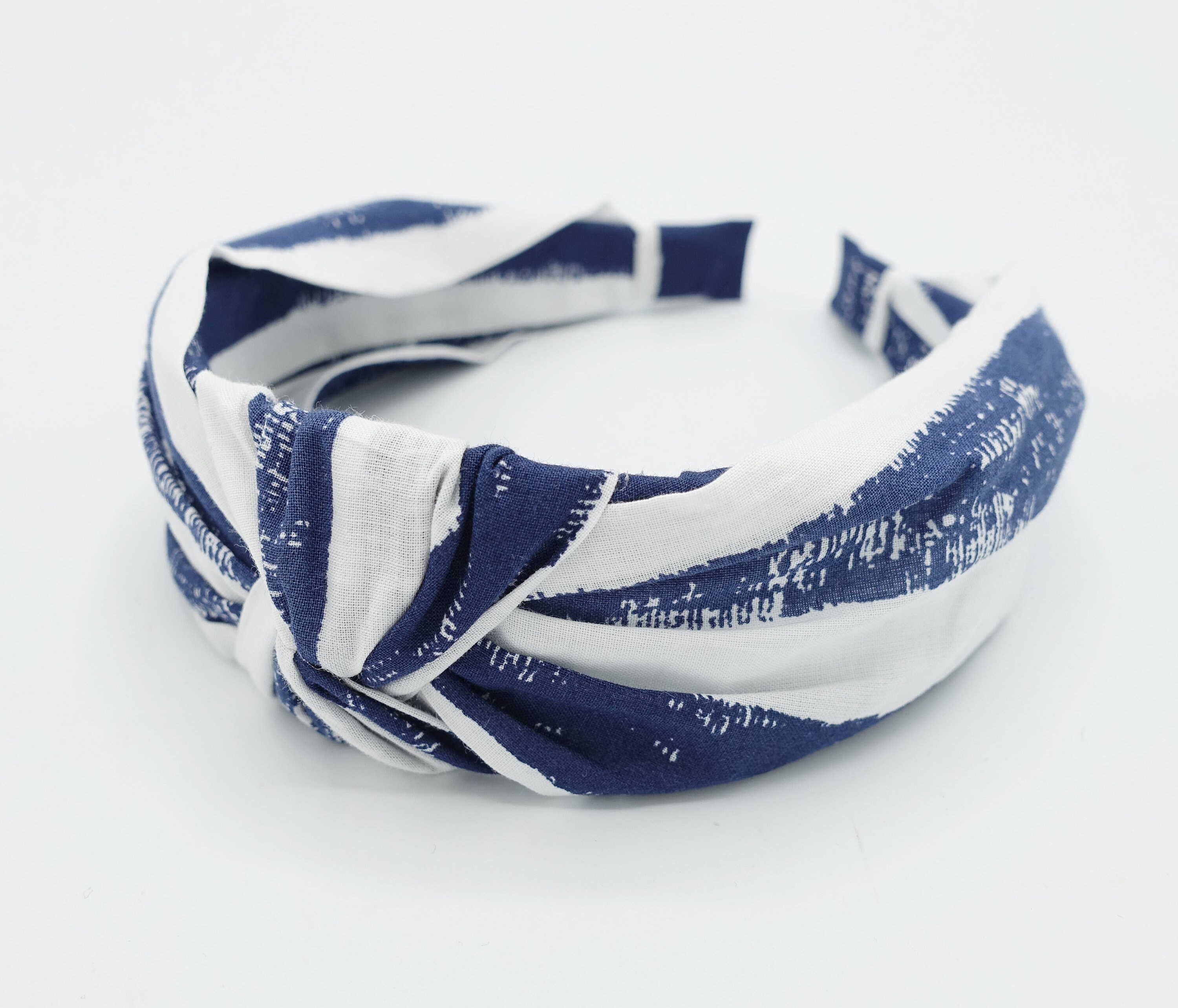 Wide Stripe Print Headband Knot Hairband Casual Hair Accessory for ...