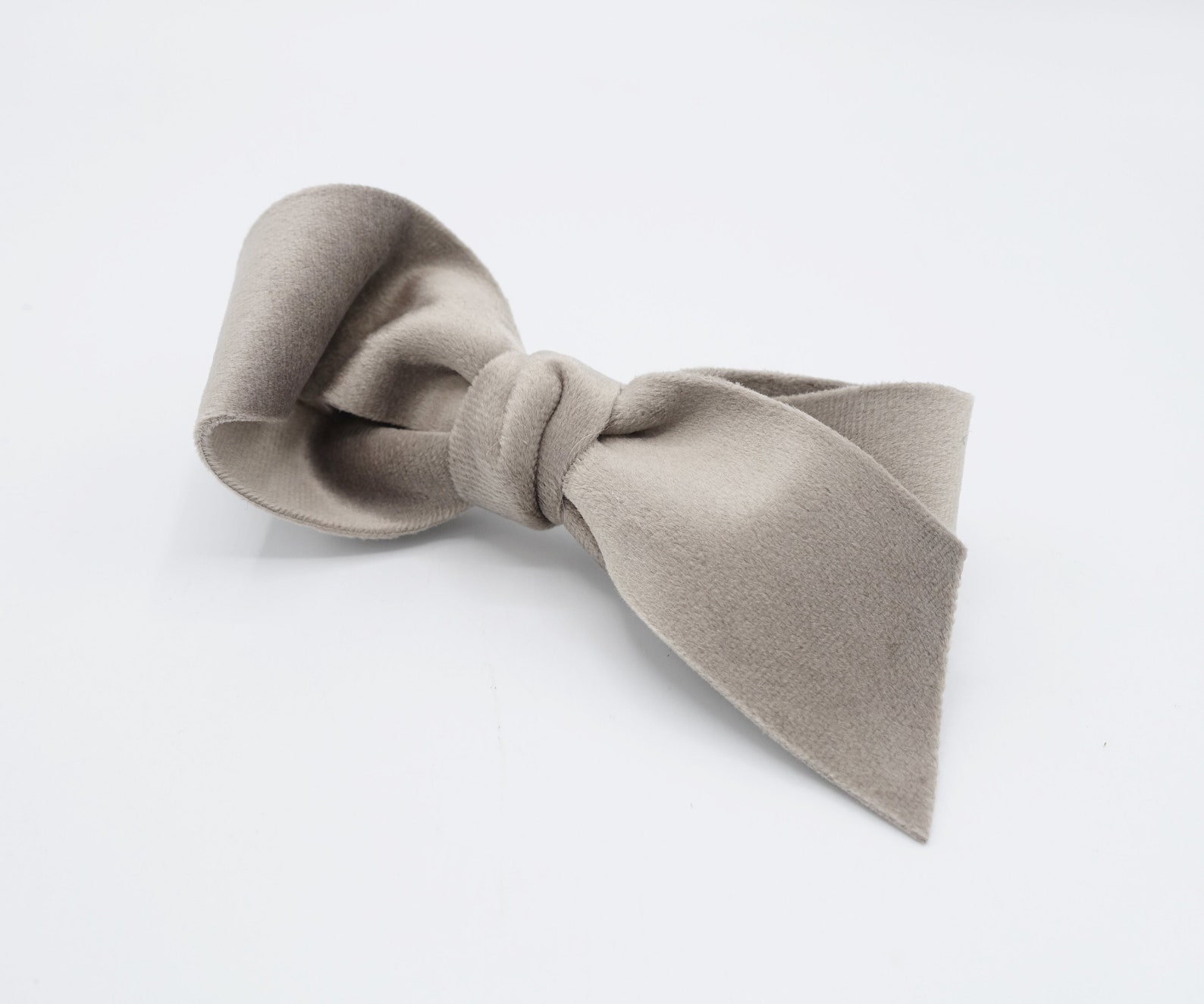 Velvet Hair Bow Curved Asymmetric Double-faced Hair Accessory - Etsy