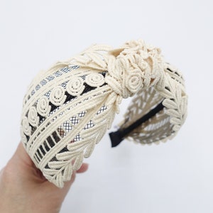 Knotted Mesh Herringbone Headband Translucent Hairband - Etsy