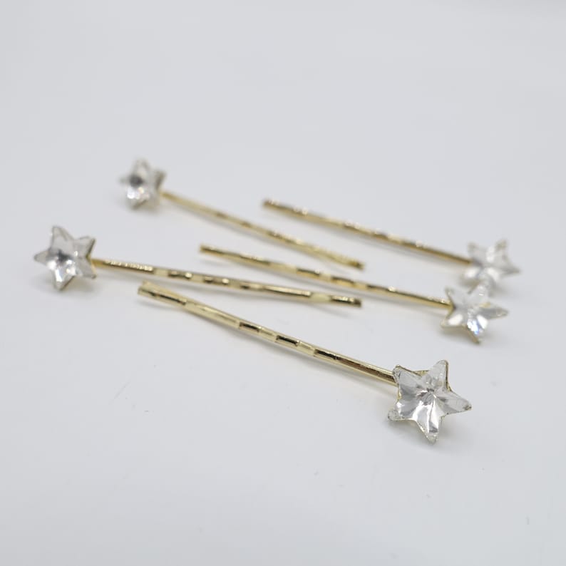Glass Star Bobby Pin Set - Etsy