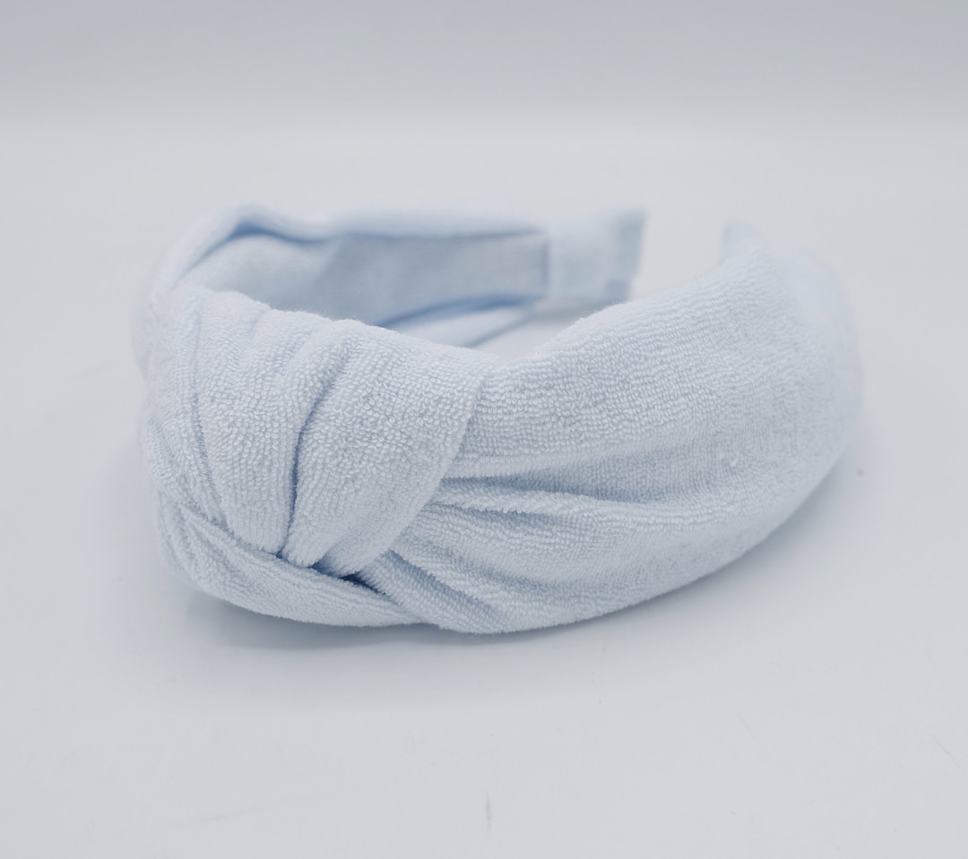 Terry Cloth Top Knot Headband Cozy Fashion Hairband for Women - Etsy