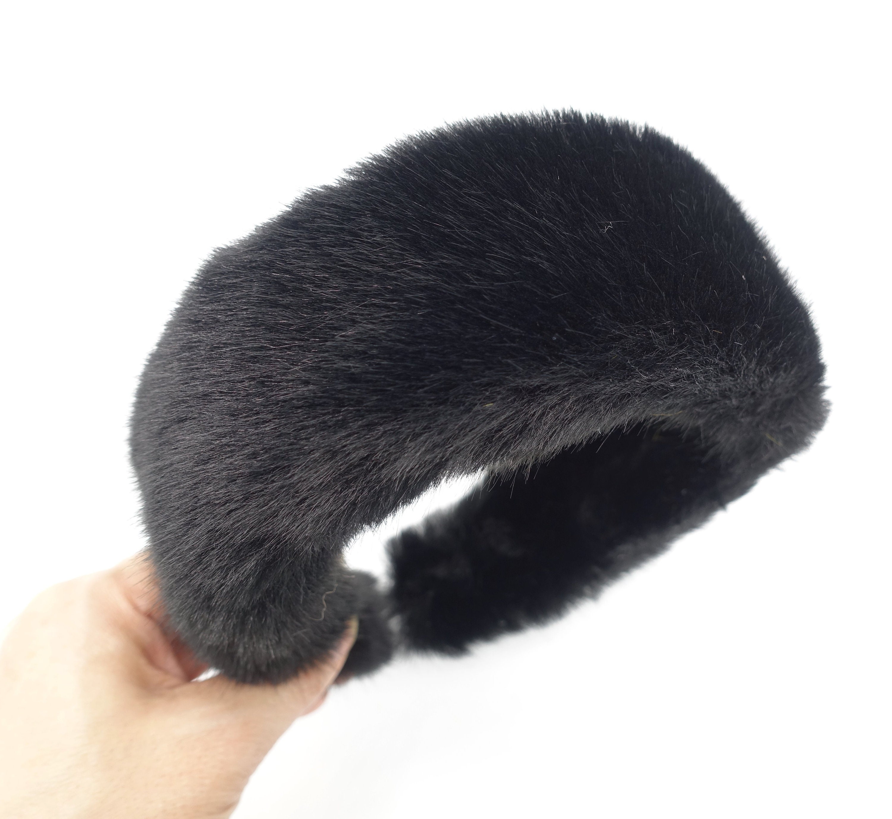 Fabric Fur Headband Faux Fur Hairband Women Fall Winter Hair ...