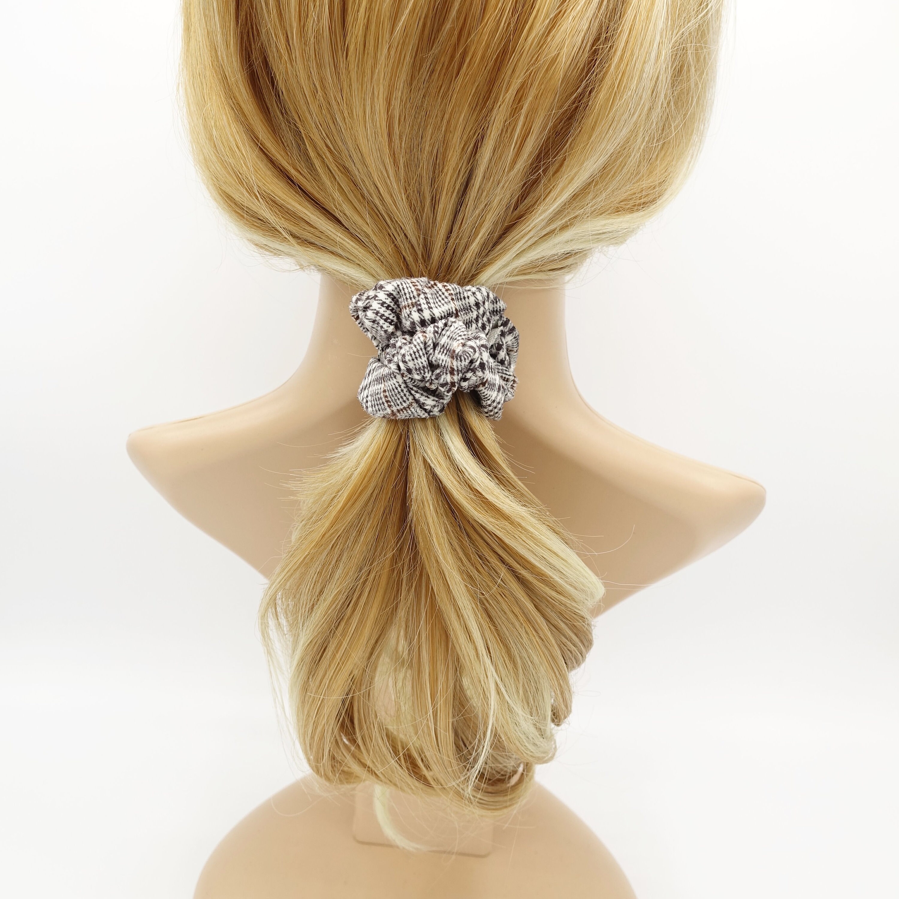 A Set of 5 Suede Plaid Check Scrunchies Autumn Winter Hair - Etsy