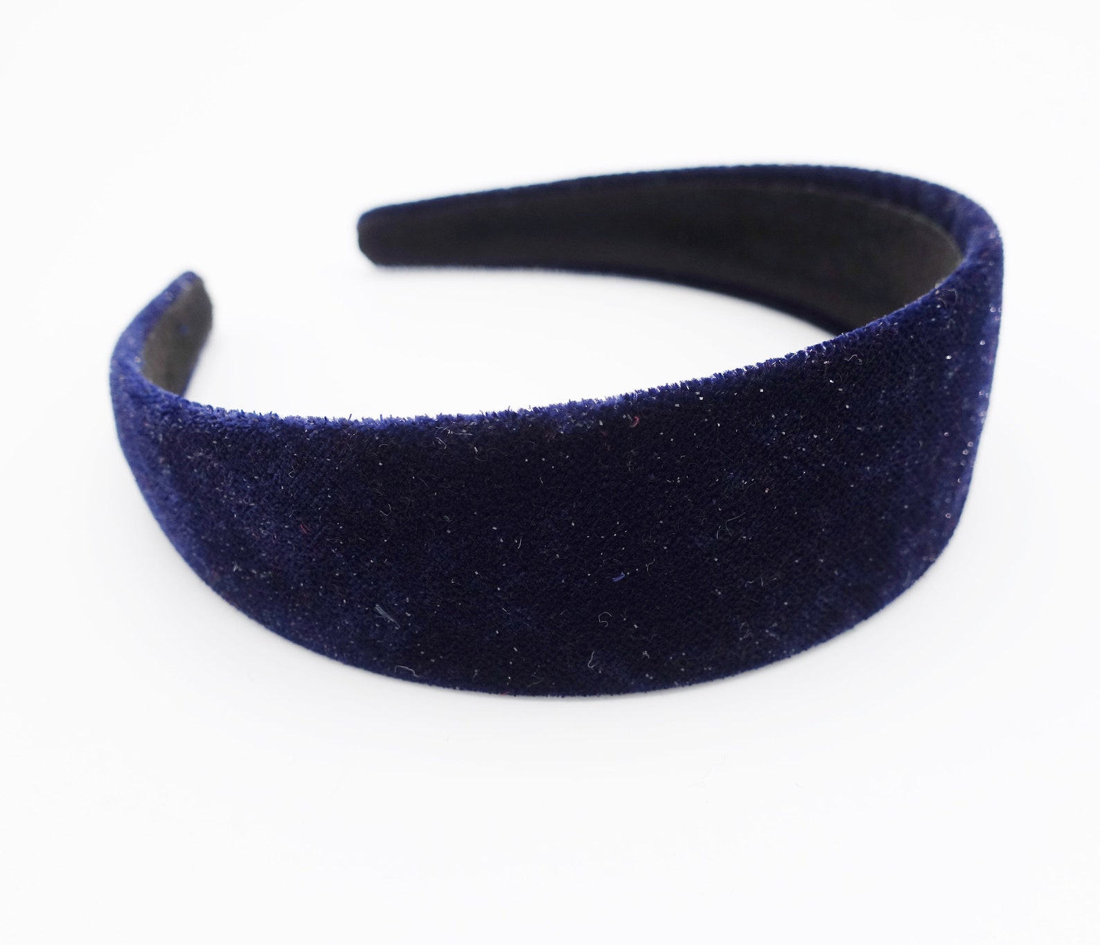 Glittering Velvet Flat Headband Basic Women Hairband - Etsy