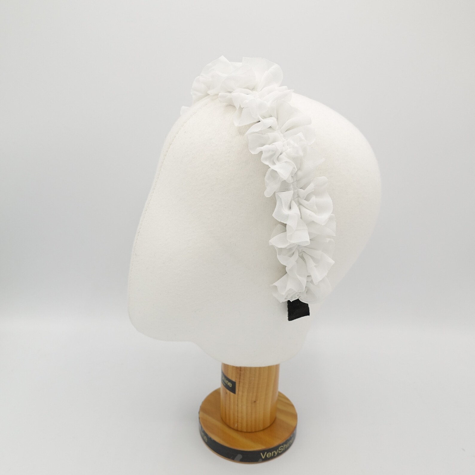Chiffon Ruffle Pleated Headband Feminine Style Hairband for Women - Etsy