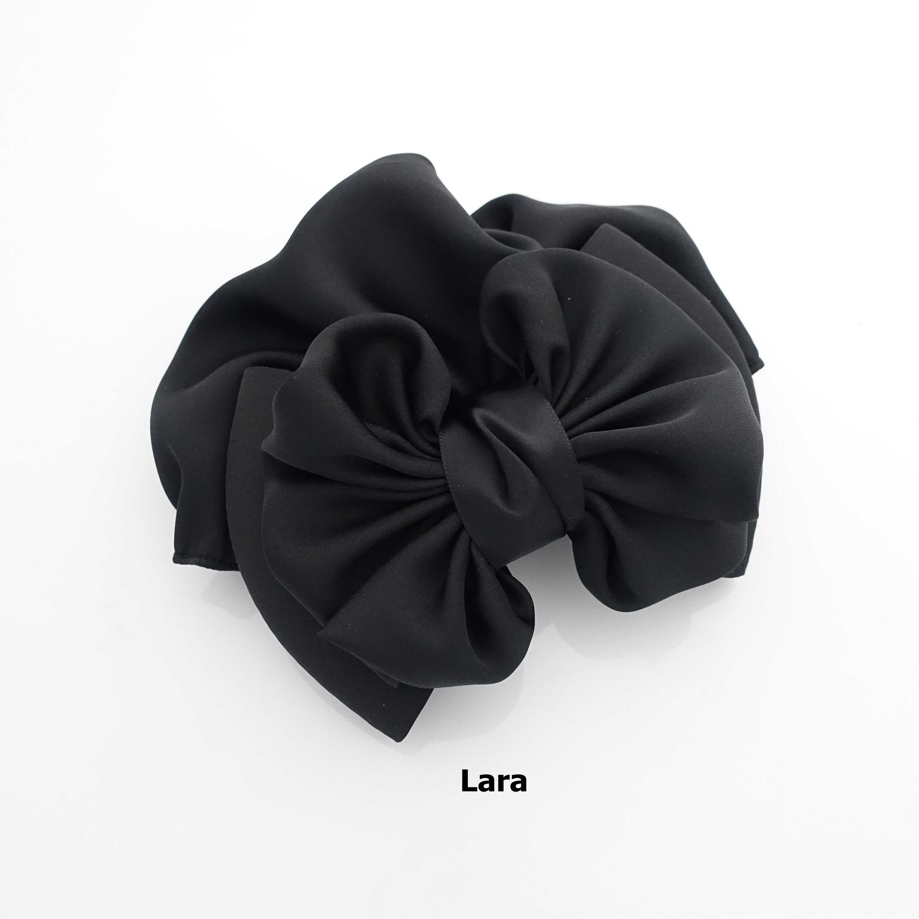 Covered Snood Net Professional Hair Bow French Barrette - Etsy