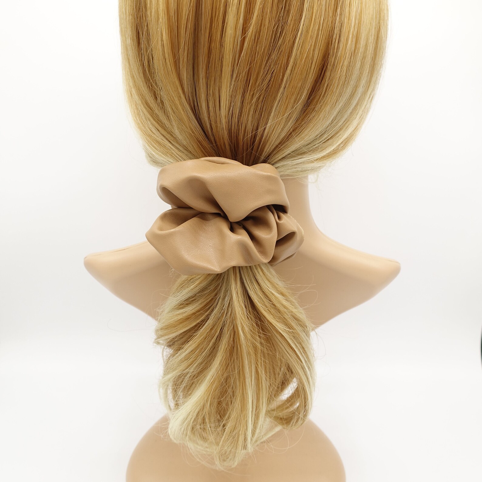 Faux leather scrunchies Fall Winter scrunchy women hair | Etsy