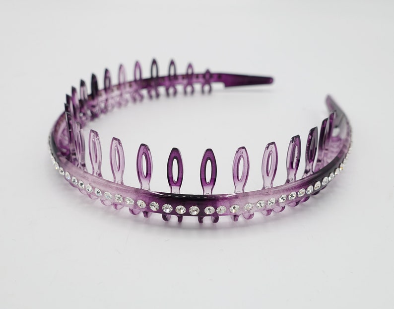 Rhinestone Headband Tooth Comb Hairband for Women - Etsy