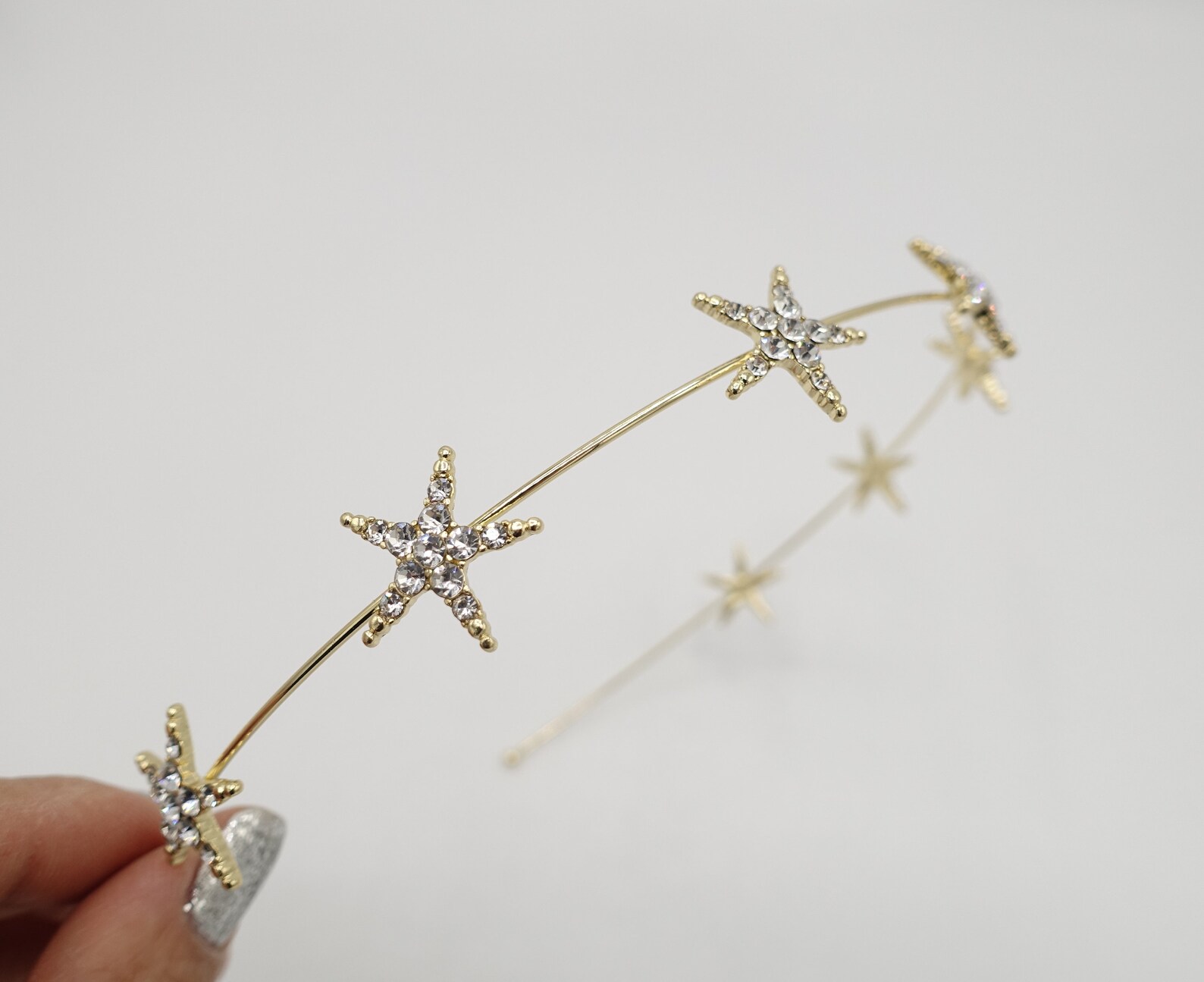 Stellar Road Rhinestone Star Headband Thin Headband for Women - Etsy