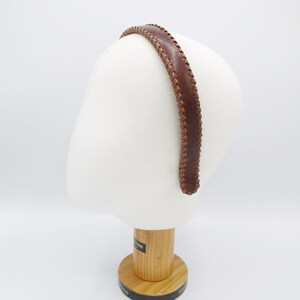 Genuine Leather Headband, Lace Headband, Leather Hair Accessories for ...