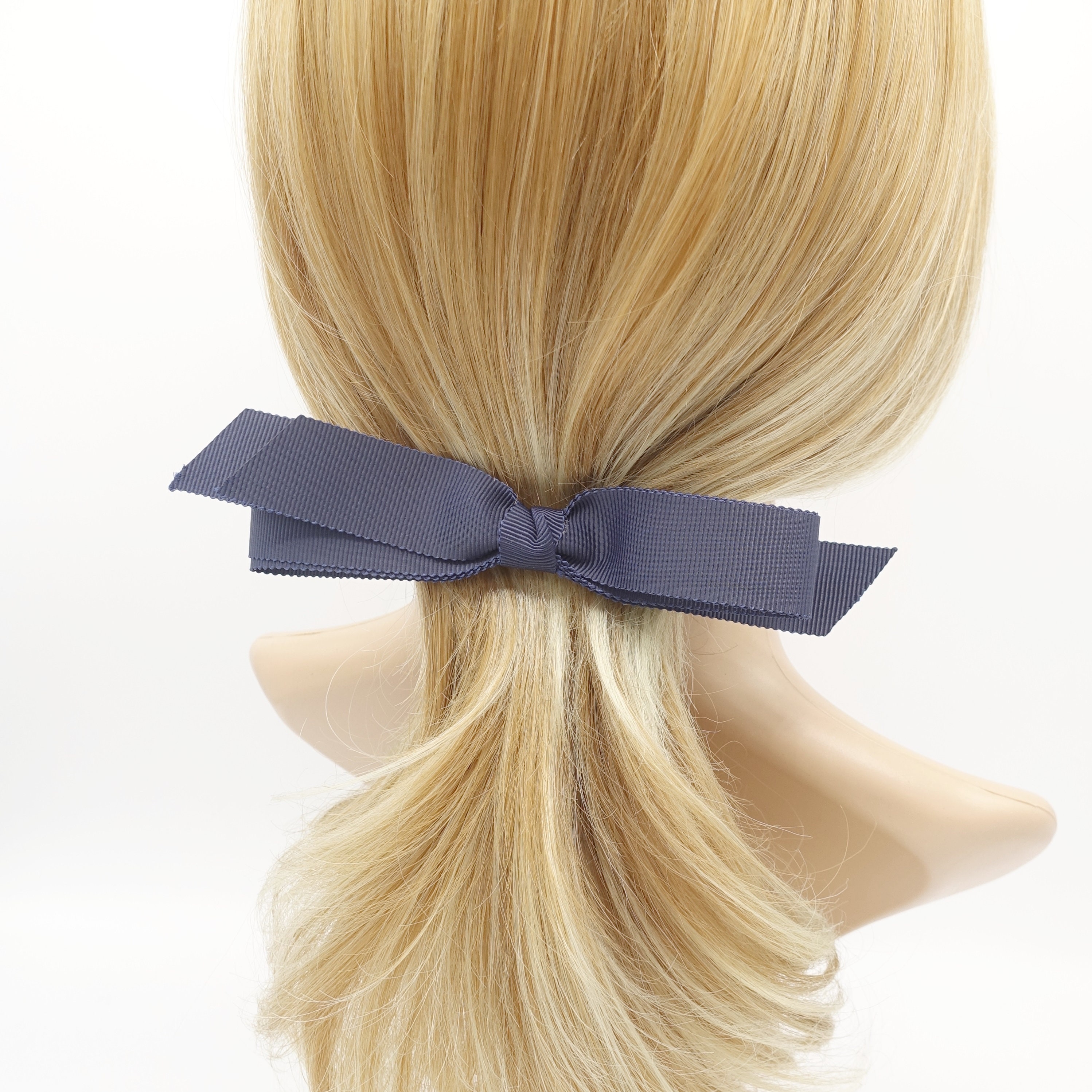 Gross Grain Hair Bow Narrow Ribbon Hair Accessory for Women - Etsy