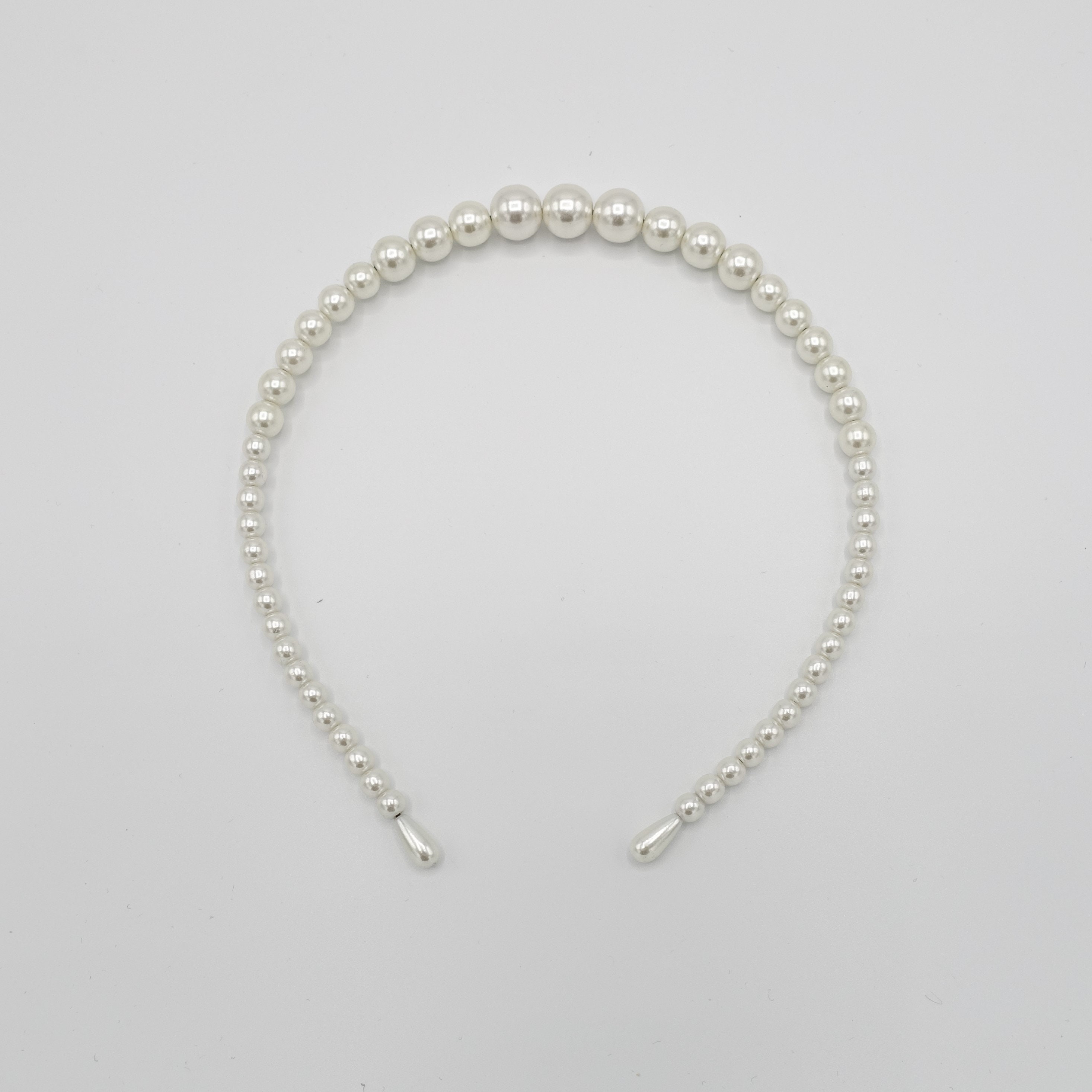 Basic Pearl Beaded Headband Simple Hairband | Etsy