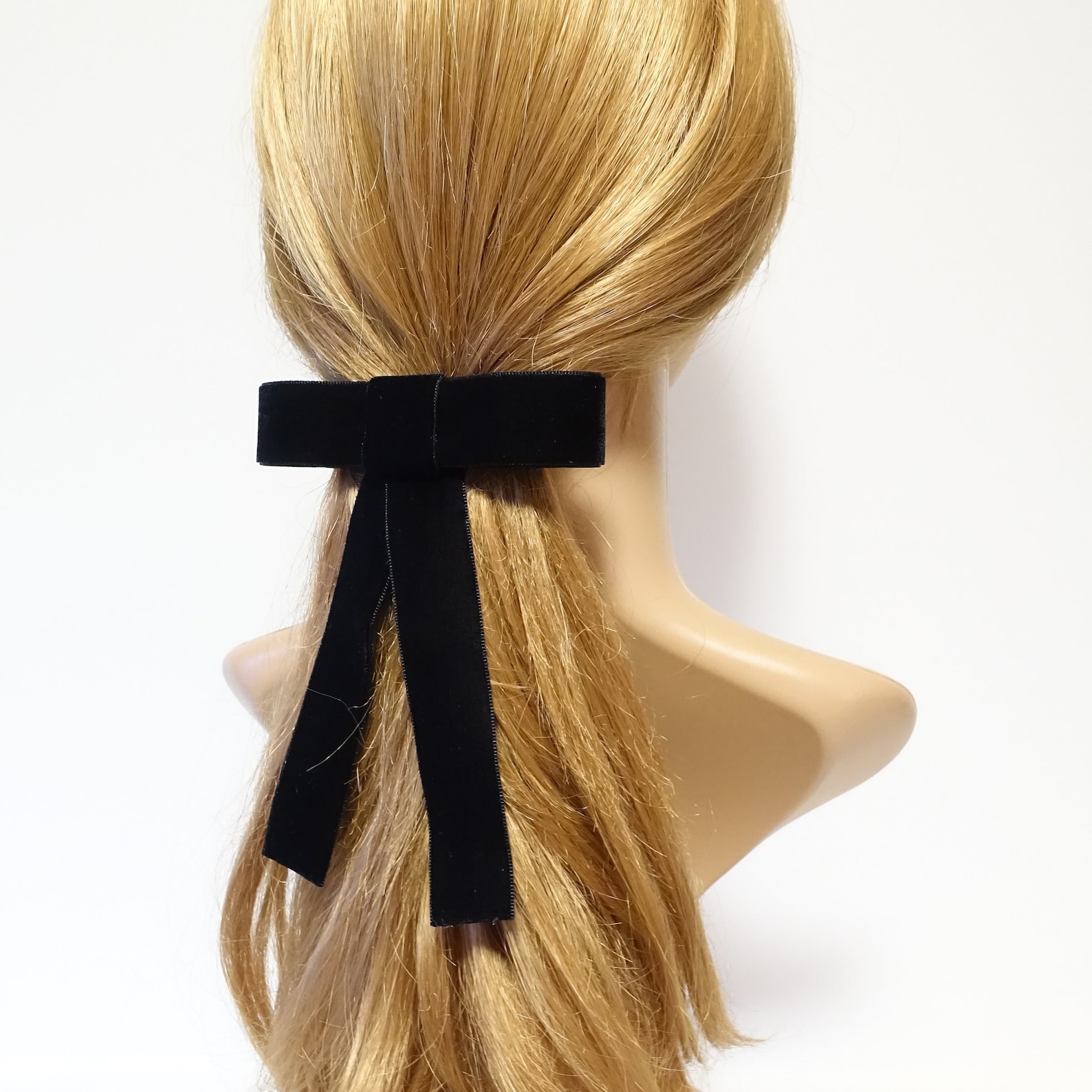 Velvet Bow Simple Stylish Black Velvet Hair Accessory 0.98 | Etsy