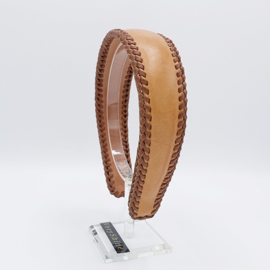 Leather Lace Headband Handmade Leather Headband Veryshine - Etsy