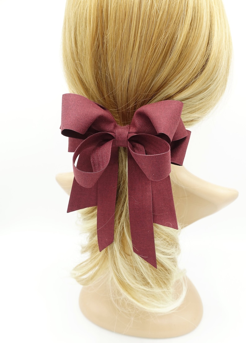 Herringbone Multi Wing Hair Bow Hair Accessory for Women - Etsy