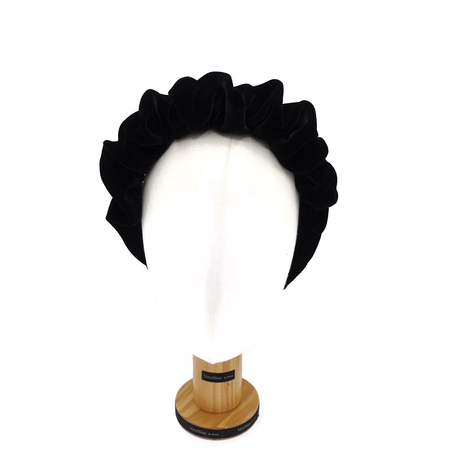 Silk Velvet Volume Wave Headband Luxury Style Black Worm - Etsy