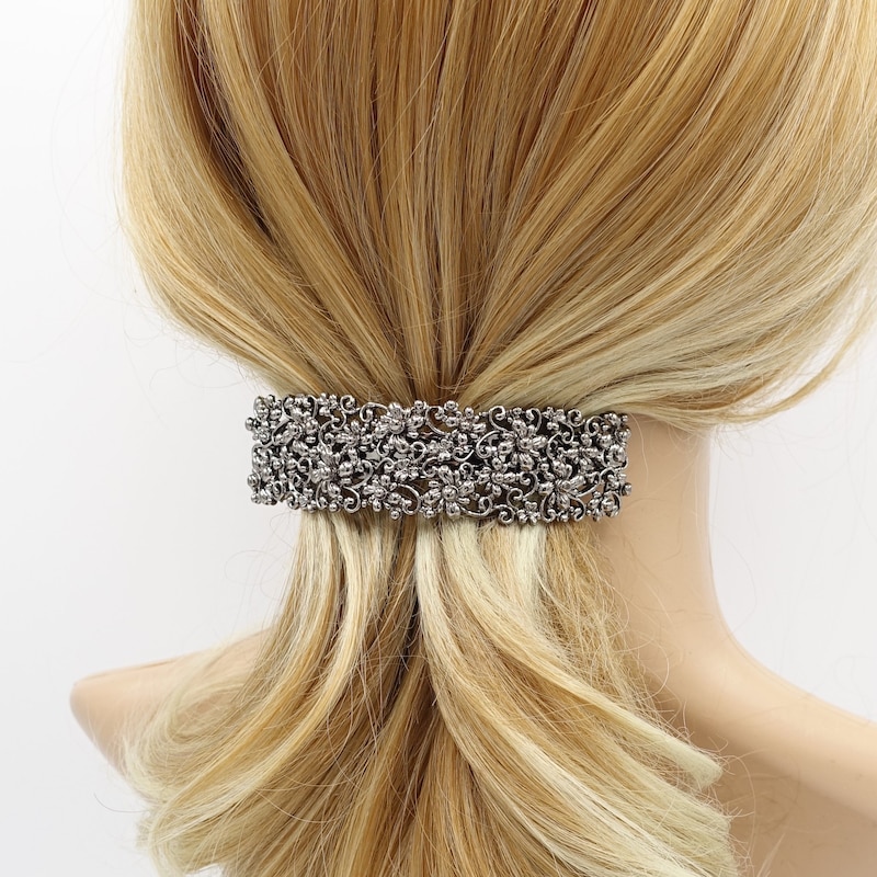 Vintage Leaf Barrettes - Etsy