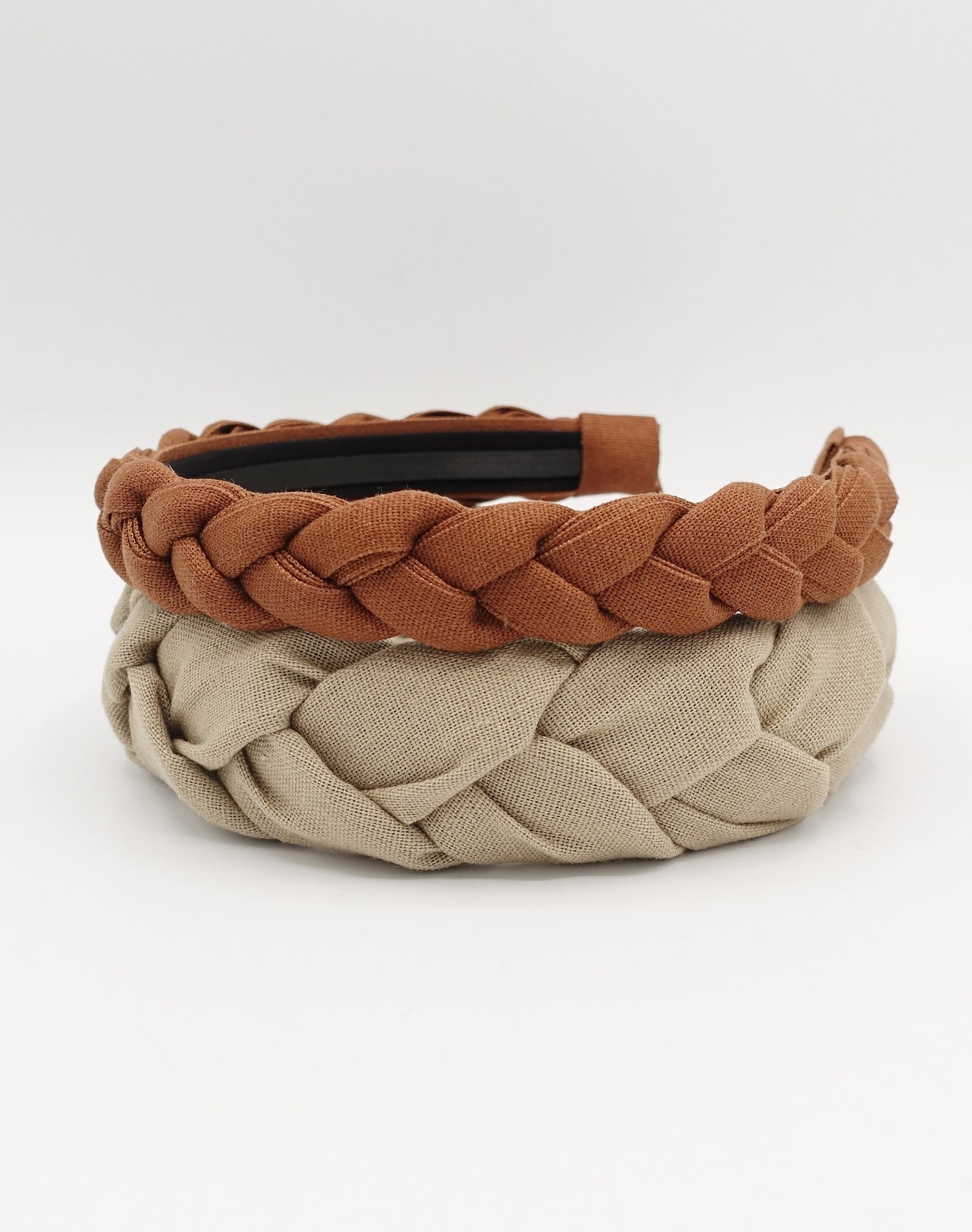 Linen Braided Headband Natural Solid Hairband for Women - Etsy