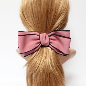 Multi Layer Bow Barrette Interlocked Trim Hair Bow for Women - Etsy