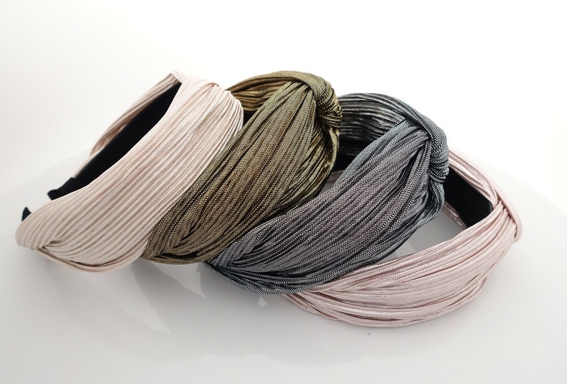 Glittering Pleated Cross Headband Stylish Woman Hairband - Etsy