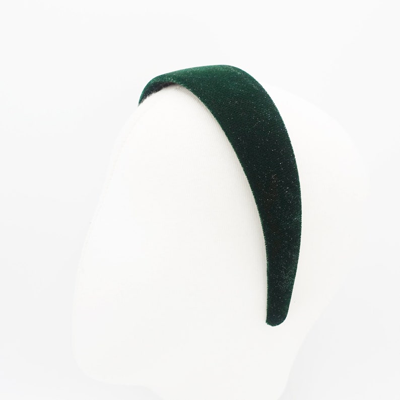 Glittering Velvet Flat Headband Basic Women Hairband - Etsy