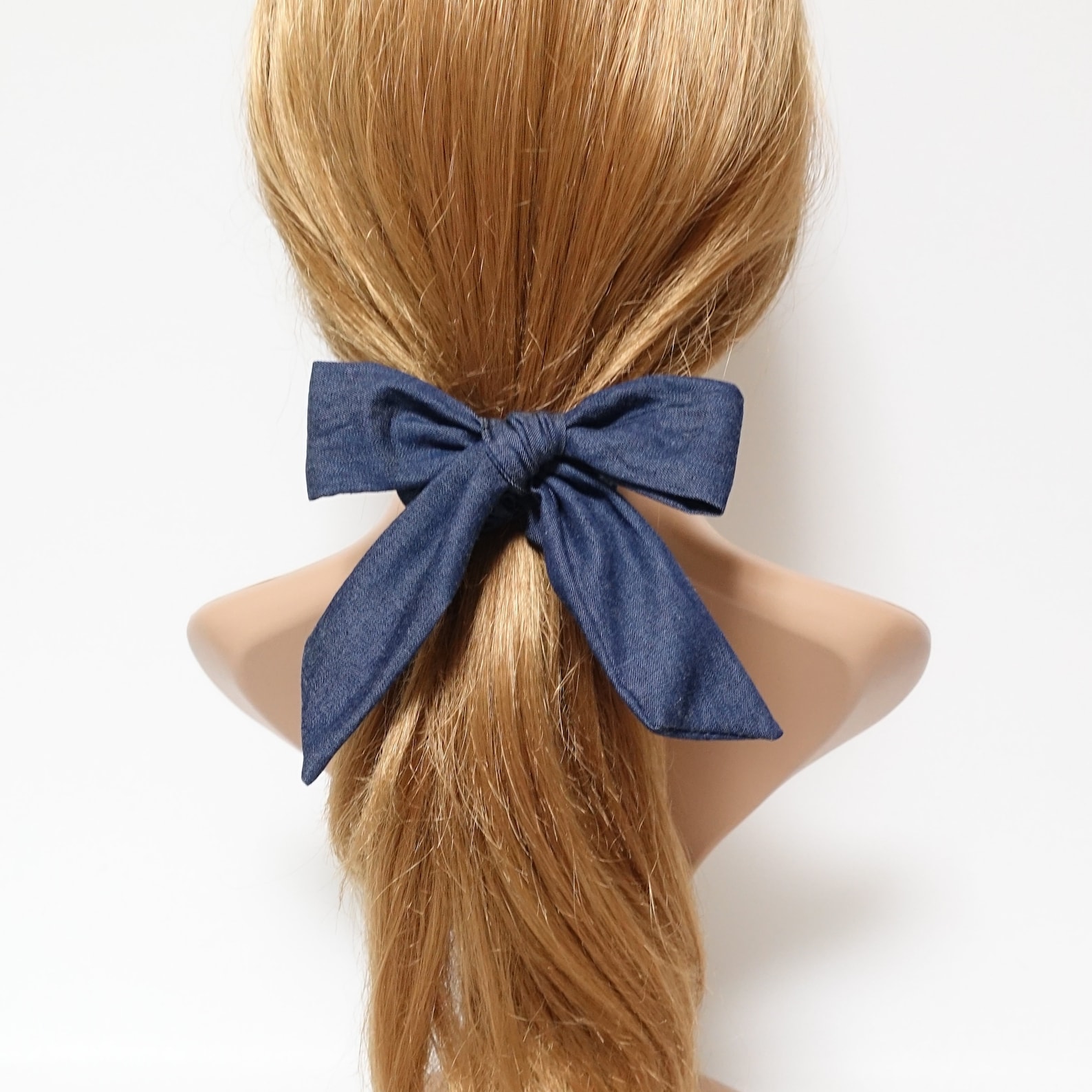 Denim Bow Knot Scrunchies Cotton Casual Scrunchy Woman Hair - Etsy