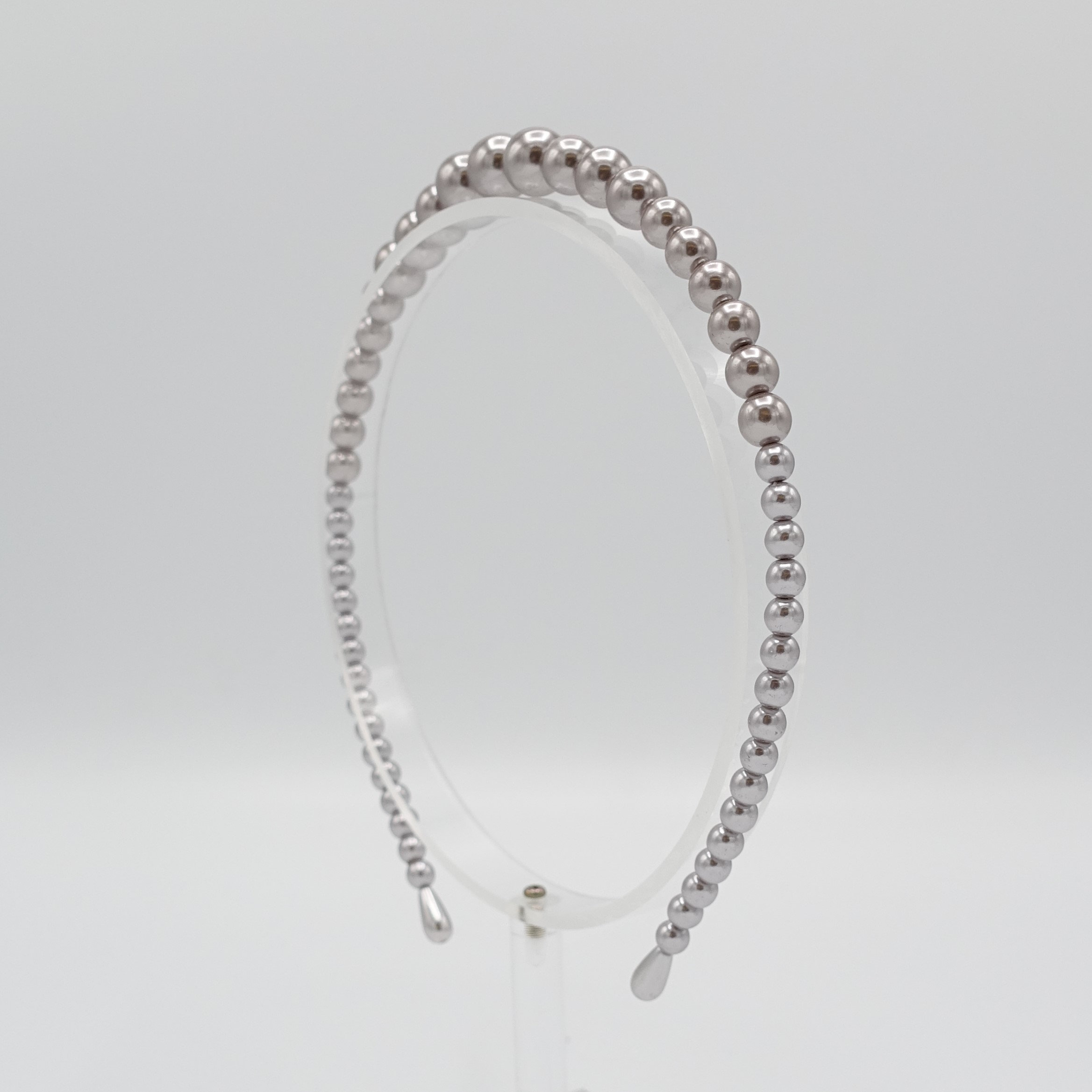 Basic Pearl Beaded Headband Simple Hairband | Etsy