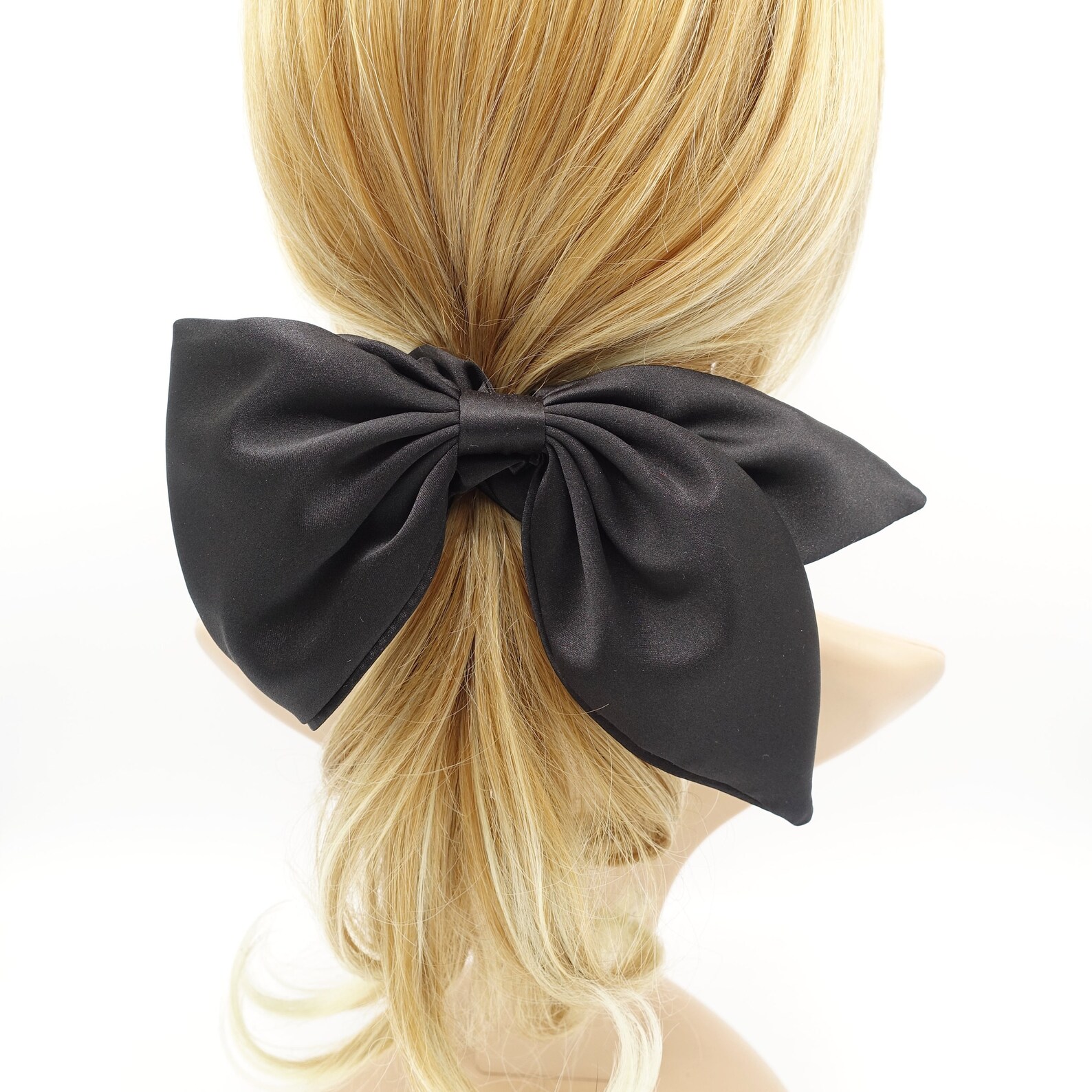 Satin Bow Scrunchies Glossy Swallow Tail Scrunchie Women Hair - Etsy