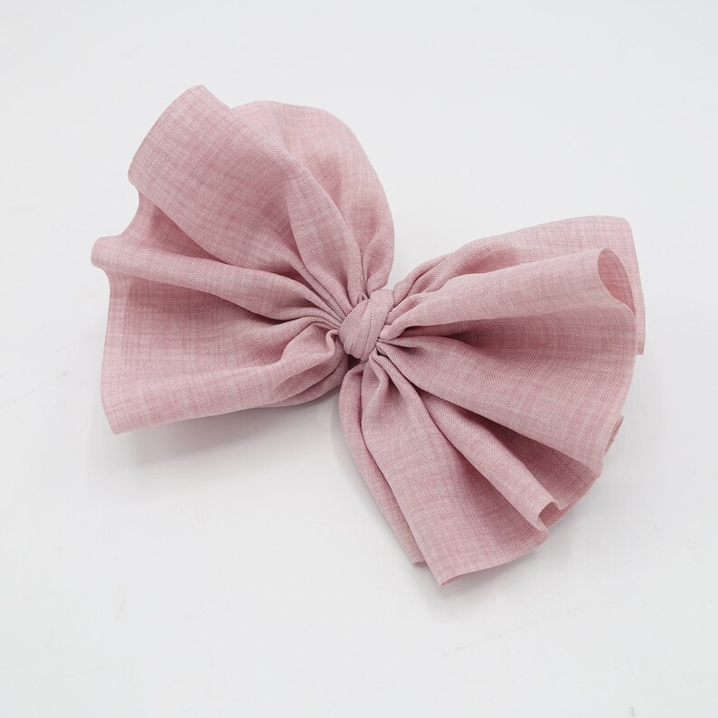 Volume Pleated Hair Bow French Barrette Women Hair Accessory - Etsy