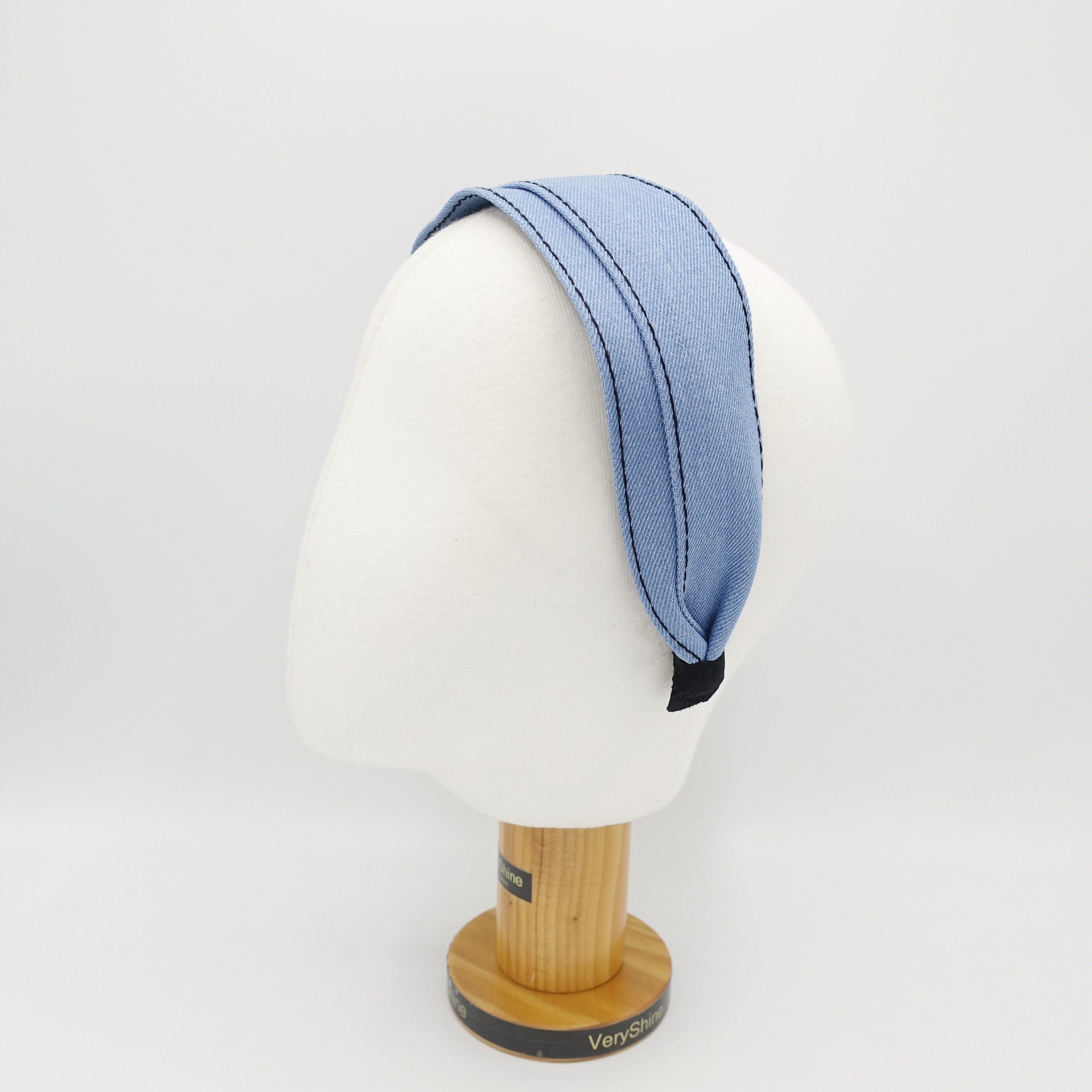 Denim Flat Headband Stitch Hairband Casual Hair Accessory for - Etsy