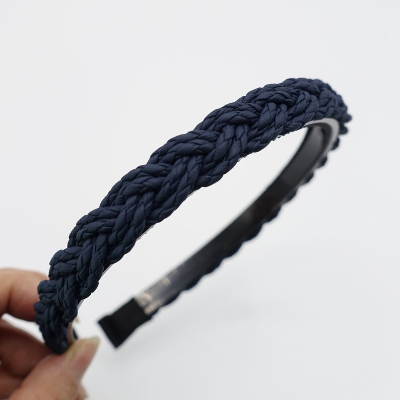 Thread Strand Braided Headband Basic Thin Hairband Women Hair - Etsy
