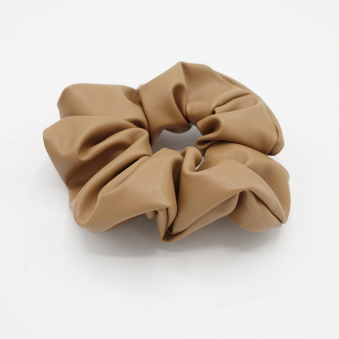 Faux leather scrunchies Fall Winter scrunchy women hair | Etsy