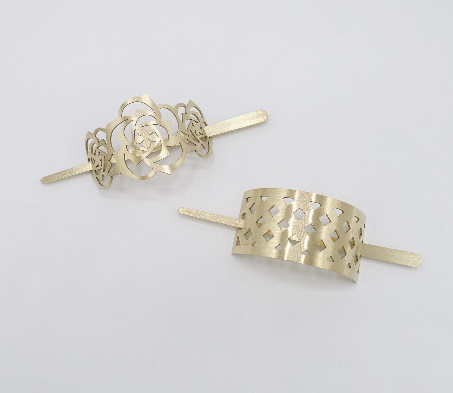 Metal Hair Barrette With Stick Hair Slide for Women - Etsy