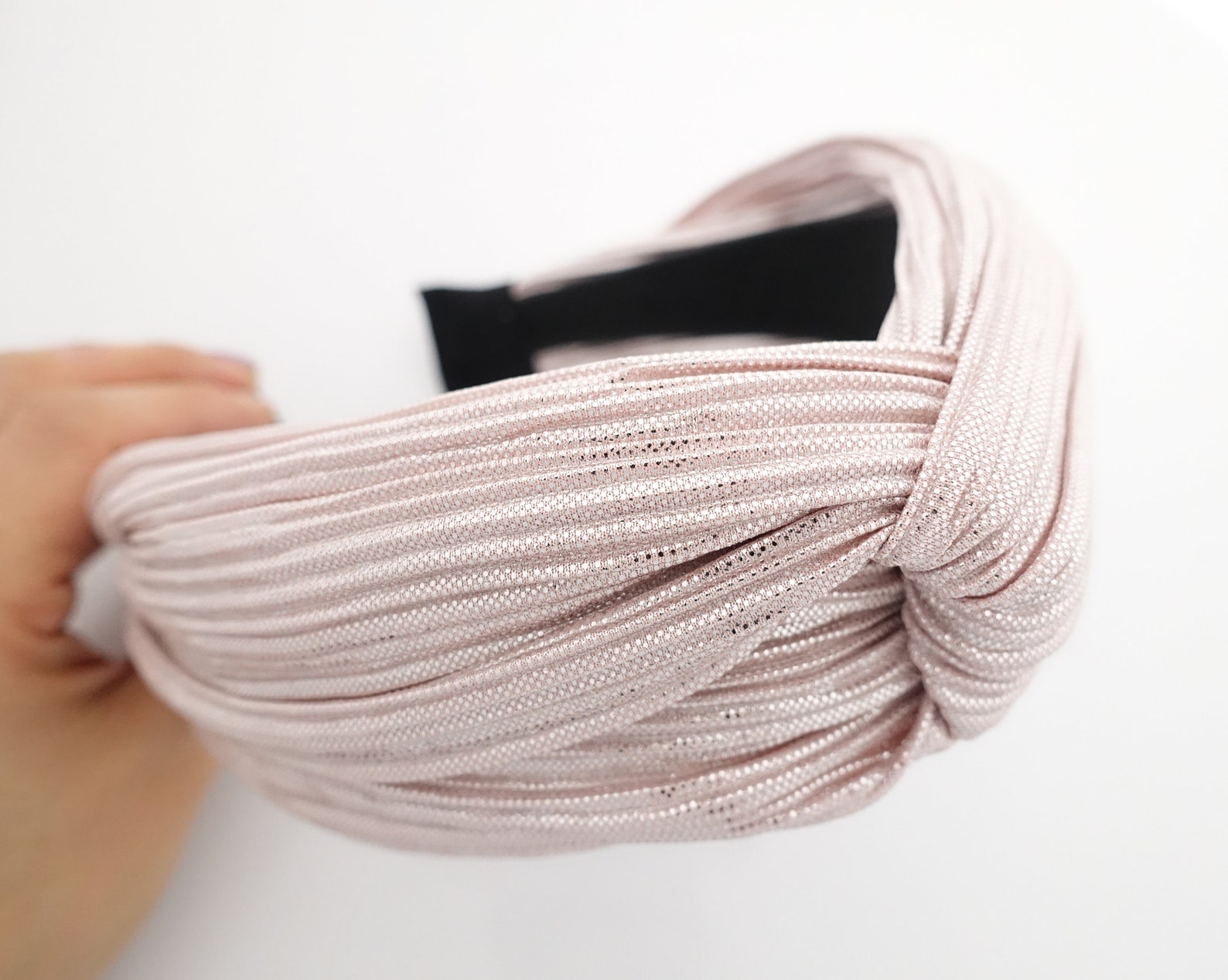 Glittering Pleated Cross Headband Stylish Woman Hairband - Etsy