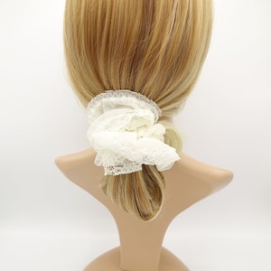 Mesh Lace Layered Women Scrunchie Hair Tie Scrunchies - Etsy