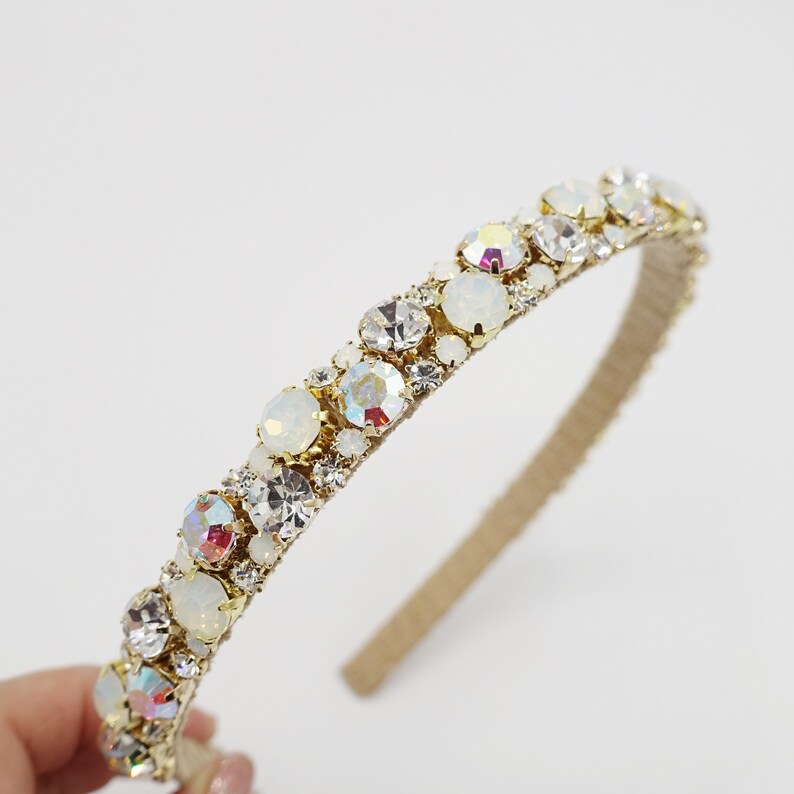 Royal Rhinestone Embellished Headband Luxury Bling Hair Accessory for ...