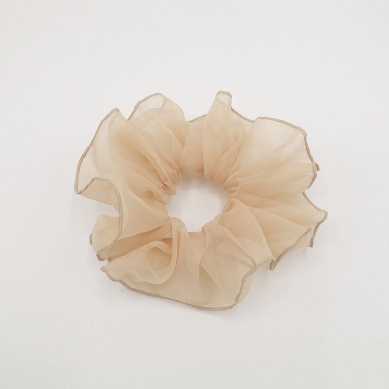 Interlocked Edge Organza Scrunchies Elastic Scrunchie Women - Etsy