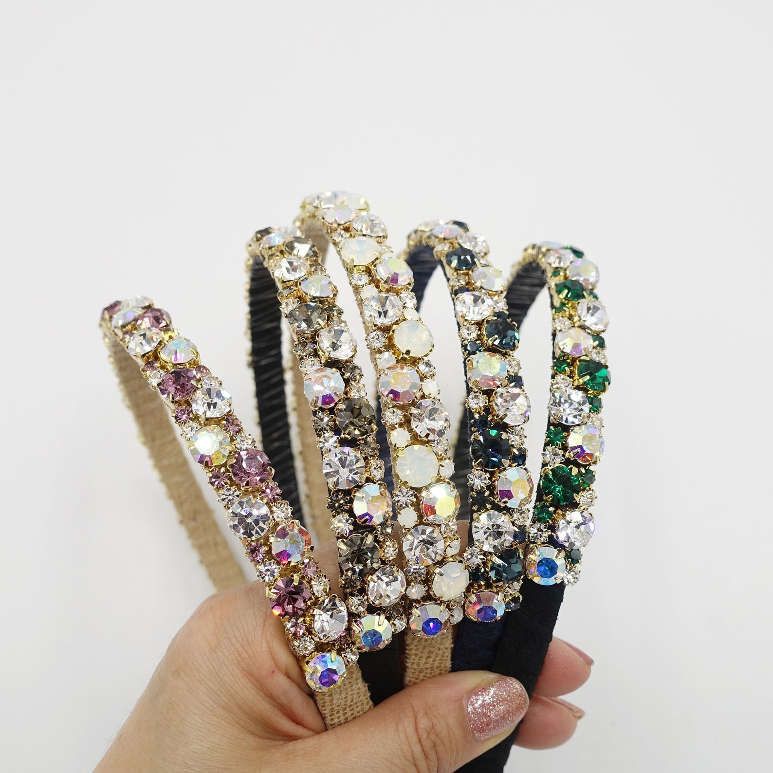 Royal Rhinestone Embellished Headband Luxury Bling Hair Accessory for ...