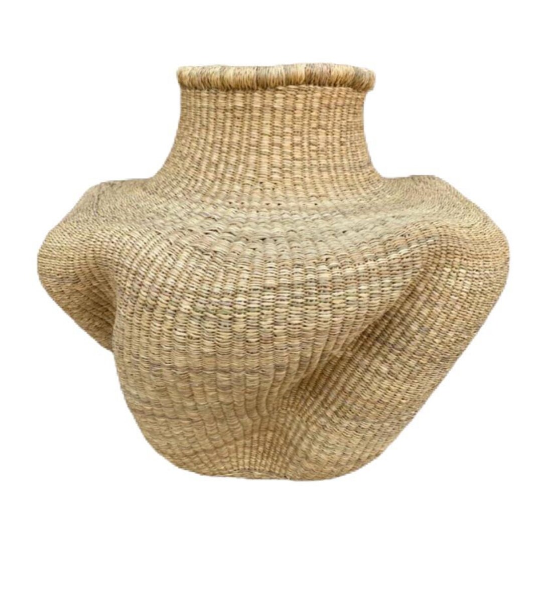 African Baskets Ethnic Living Room Floor Decor Unique Basket ...