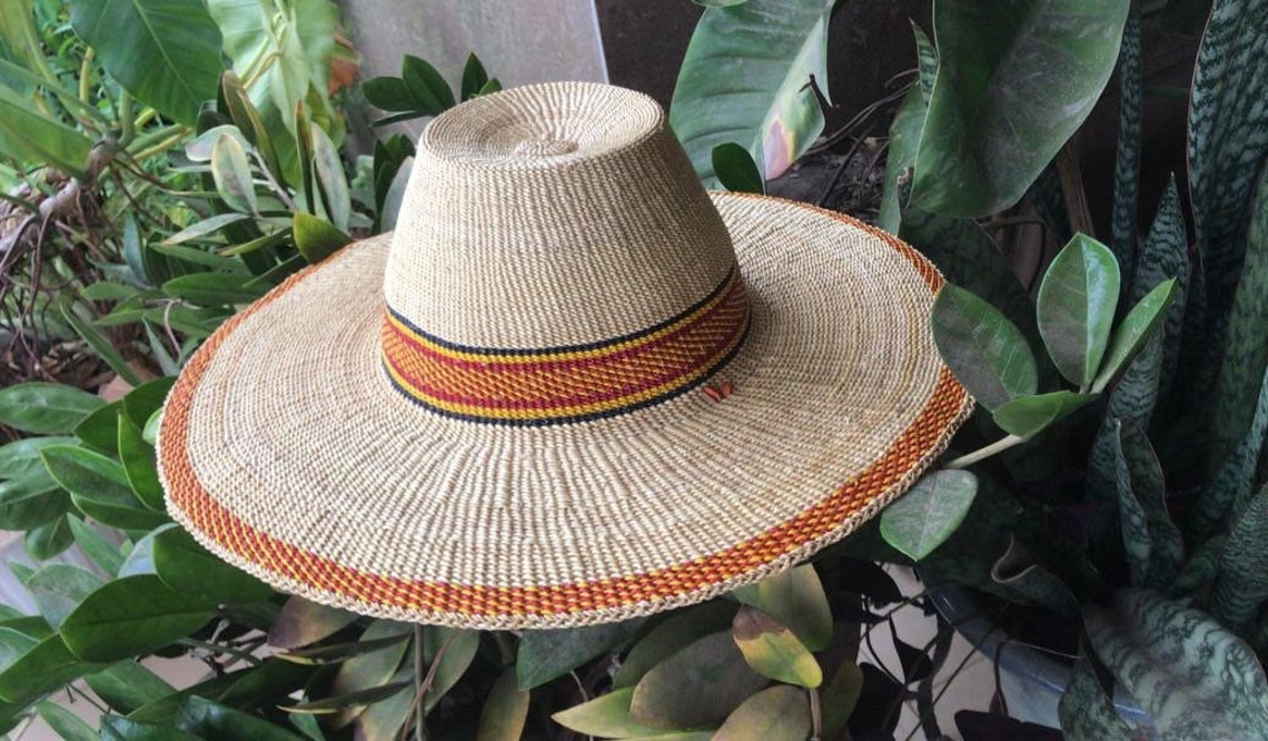 Handmade Bolga Straw Hat: Ghana Woven Sun Hat - Etsy