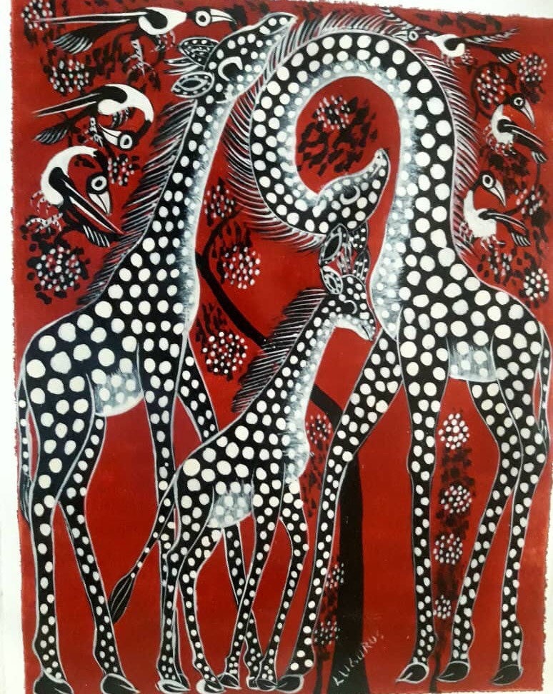 African painting Tinga tinga art style Tanzania African | Etsy