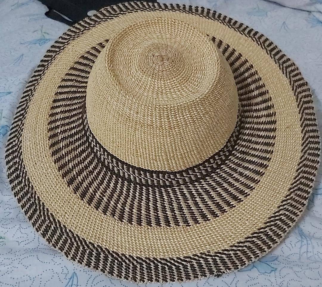 Handmade Bolga Straw Hat: African Woven Sun Hat (62 Cm) - Etsy