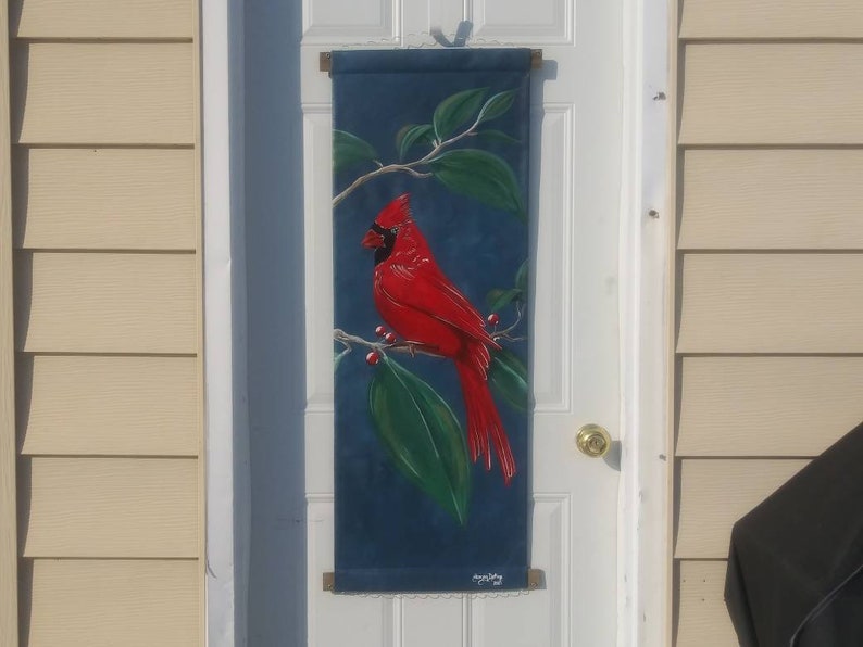 Cardinal Door Decoration Door Hanger Winter Spring Summer Fall Door ...