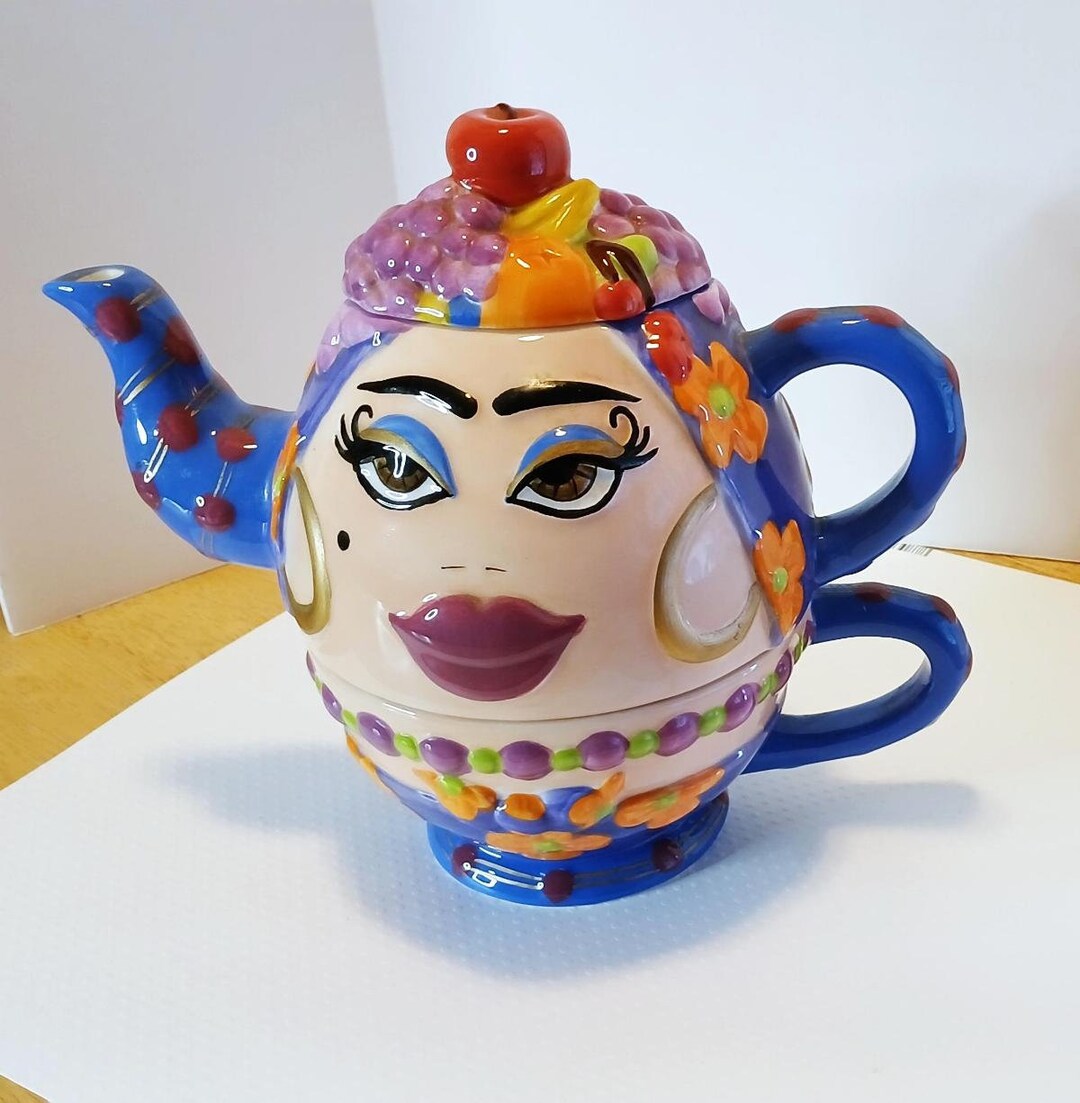 Sophia the Teapot, Ceramic, Super Colorful, Collector's Item, Ceramic ...