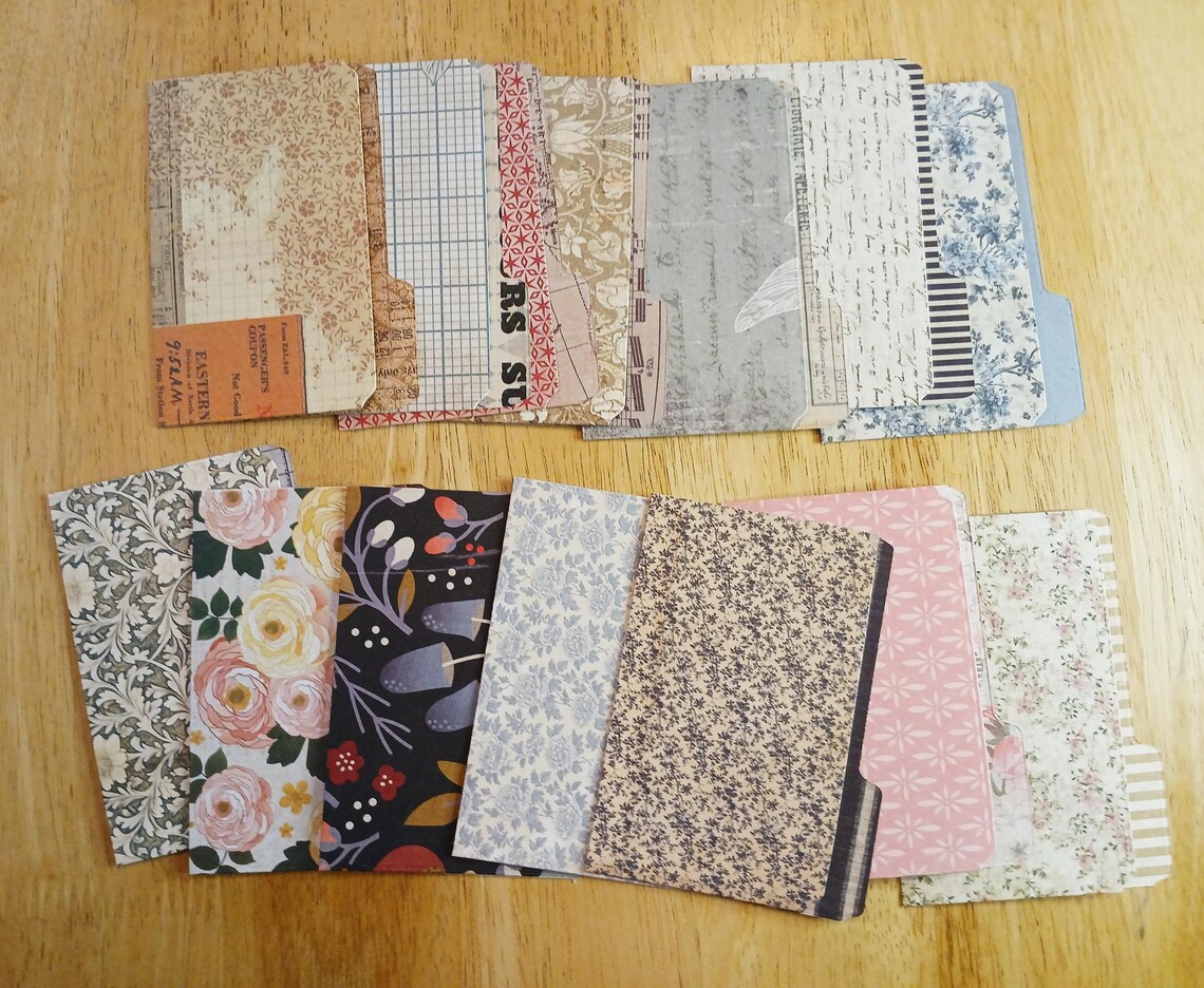 Mini Journal File Folders: 4 1/2 X 3 3/8", Set of 4 Folders - Etsy