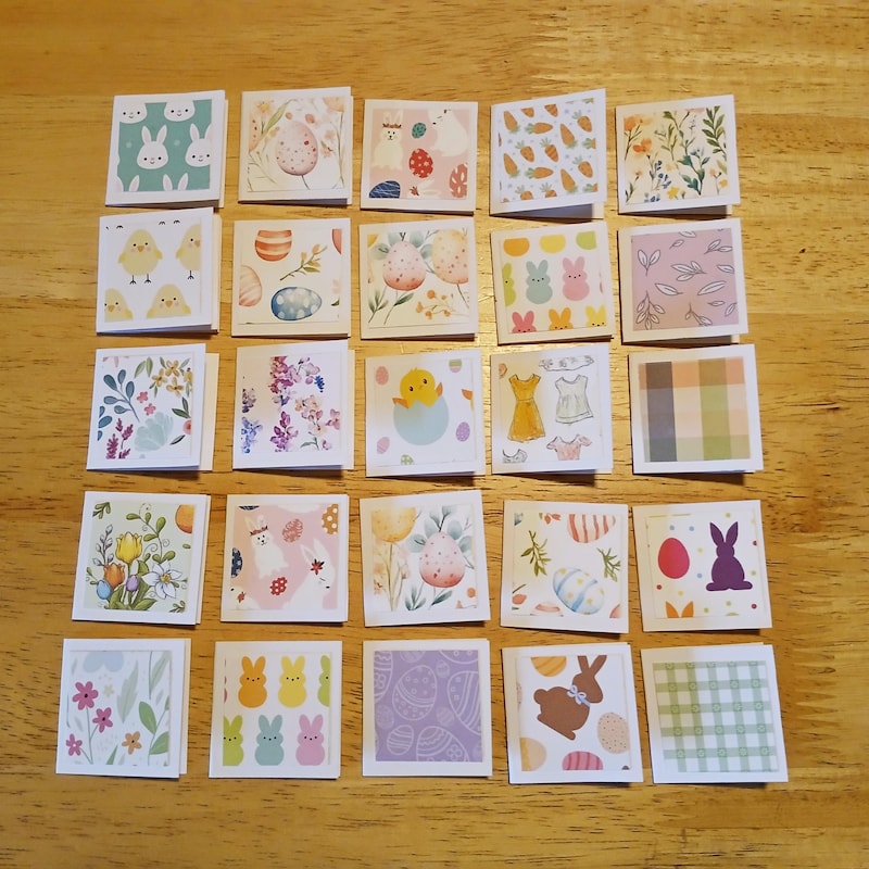 Easter Mini Cards - Etsy