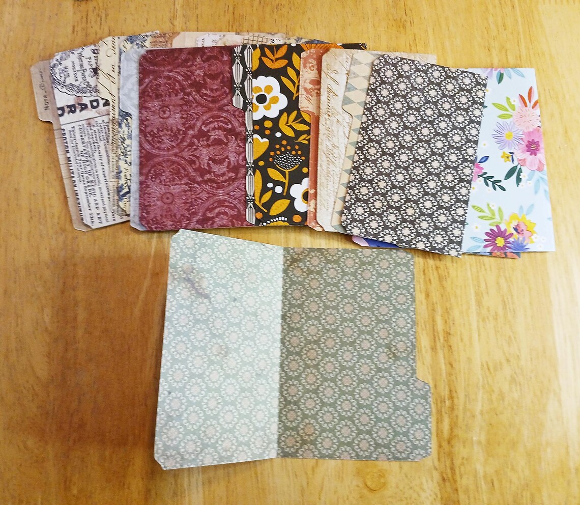 Mini Journal File Folders: 4 1/2 X 3 3/8", Set of 4 Folders - Etsy