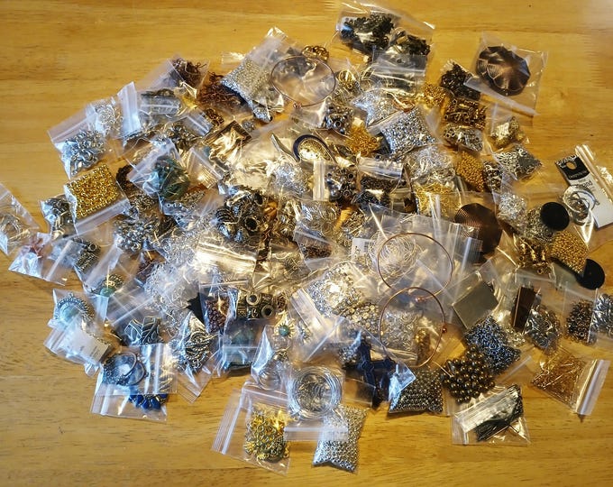 Metal Jewelry Making Supplies: Charms, Beads, Findings Mystery Grab ...